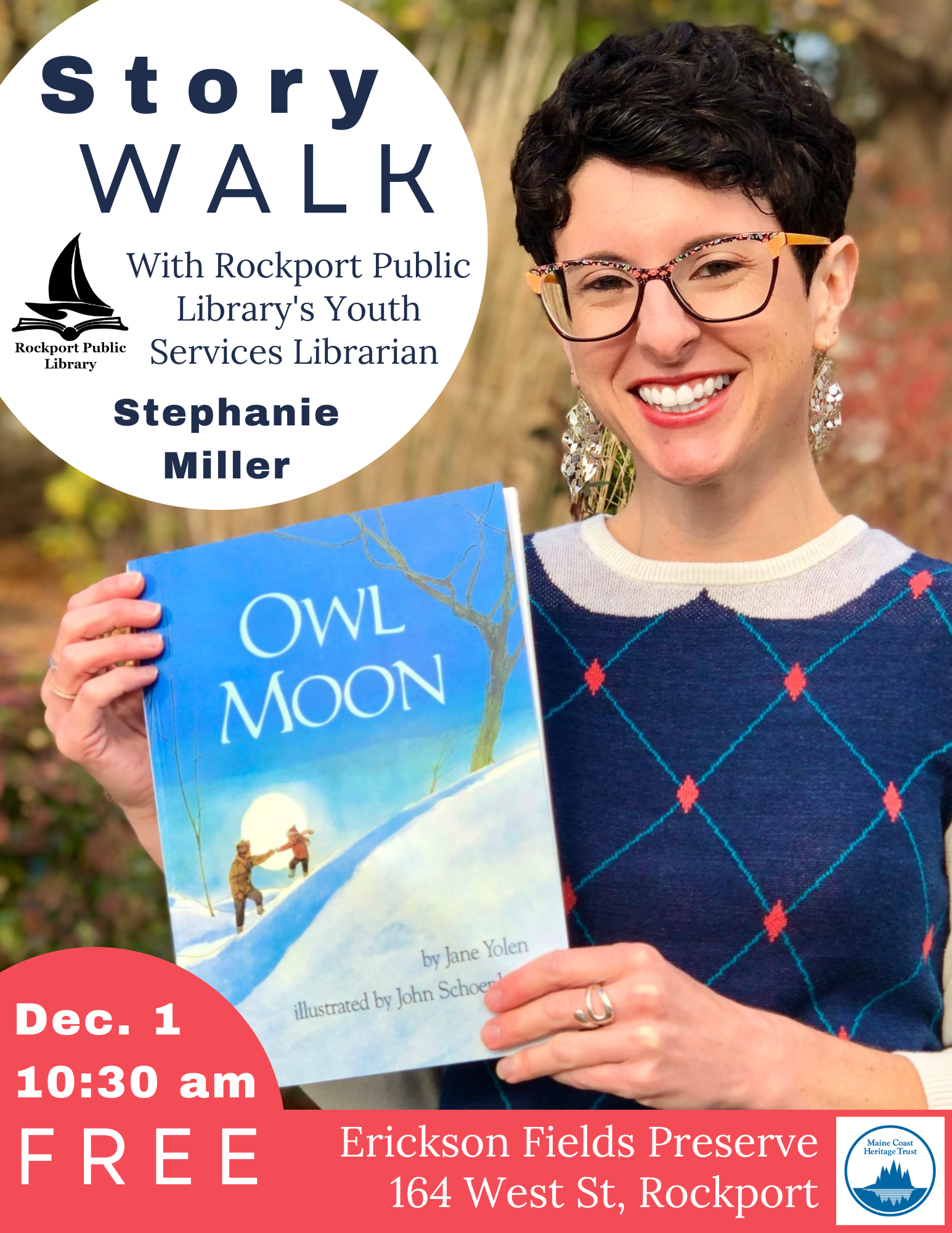 Guided Story Walk: Owl Moon – Aldermere Farm